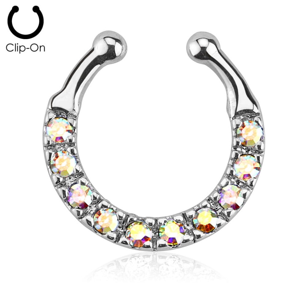 septum do nosa oszukany fake Kolczyk bez przekłuwania (sep8) Piercing4u ...