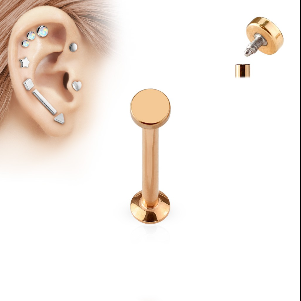 Kolczyk do chrząstki w uchu helix rook conch tragus (w47) Piercing4u.pl ...
