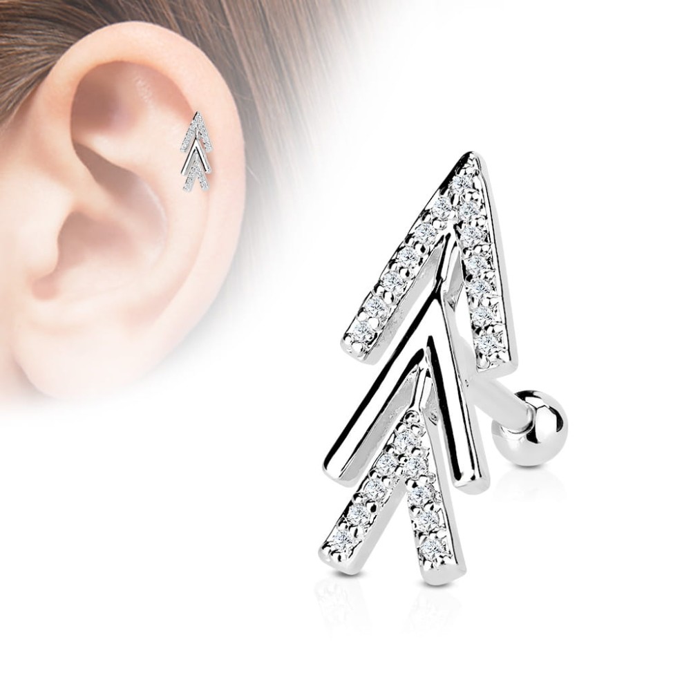 Kolczyk do ucha chrząstki helix piercing (u98) - sklep internetowy ...