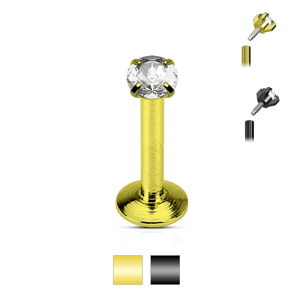Kolczyk do wargi chrząstki helix tragus w uchu (w53) - sklep ...