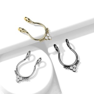 kolczyki do nosa septum piercing