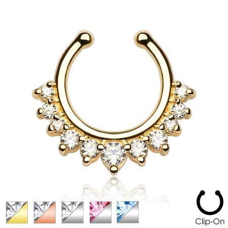 kolczyki do nosa septum piercing