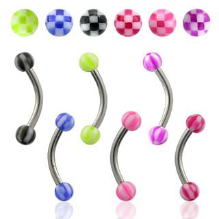 Kolczyki do BRWI smiley 8mm 3mm piercing (ba25) - sklep internetowy ...