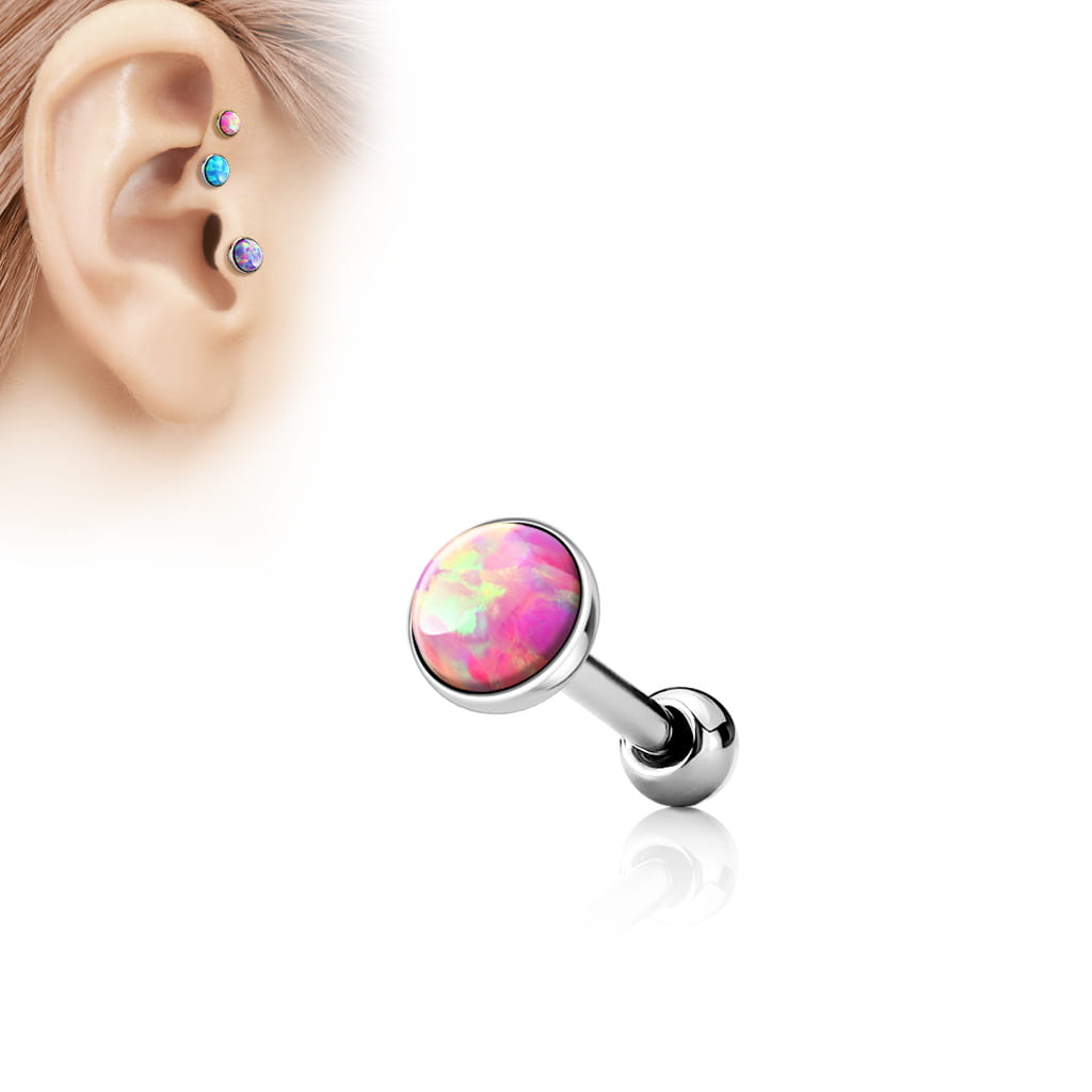 Kolczyki Opal do Uszu płatka chrząstki helix tragus piercing u13 ...